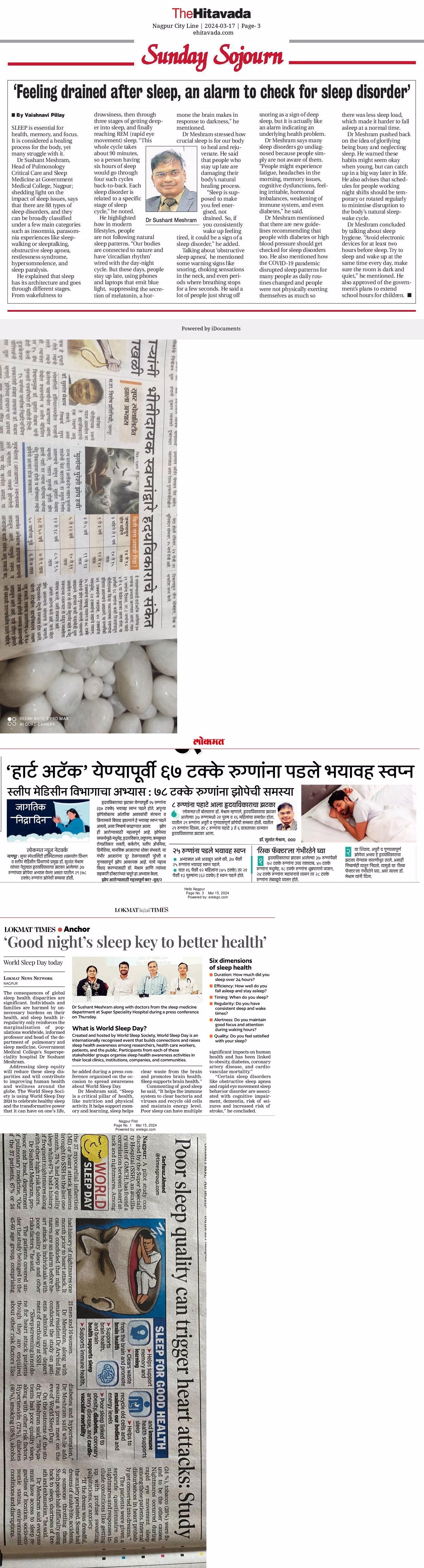 India 2024: Dr Sushant Meshram, MD, FCCP (USA), Int. Fellow Sleep ...