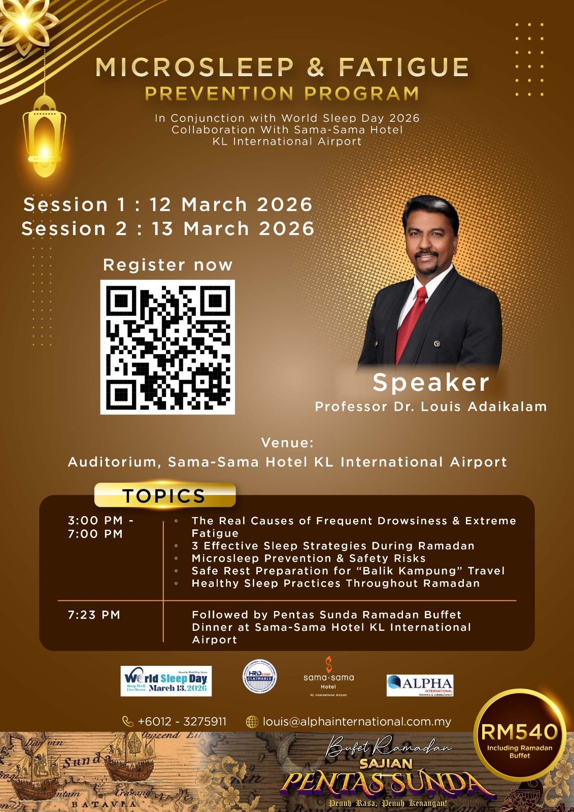 Malaysia 2026: Delegate: Professor Dr Louis Adaikalam
